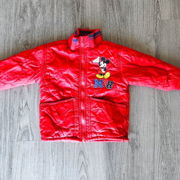 Disney | Jackets & Coats | Disney Mickey Mouse Red Jacket Boys 24 M ...